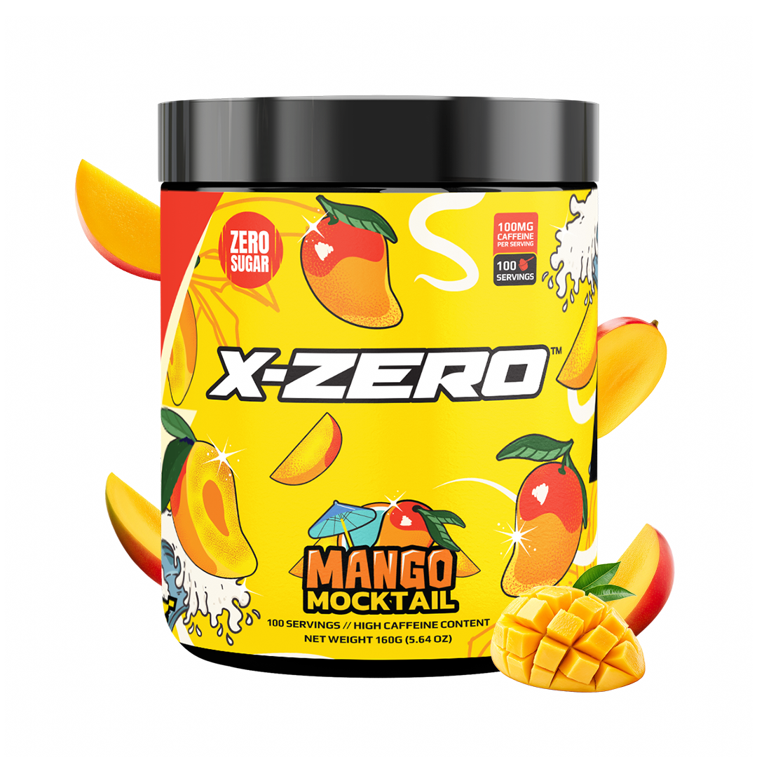 X-Zero Mango Mocktail (160g / 100 Servings) – X-Zero Energy UK