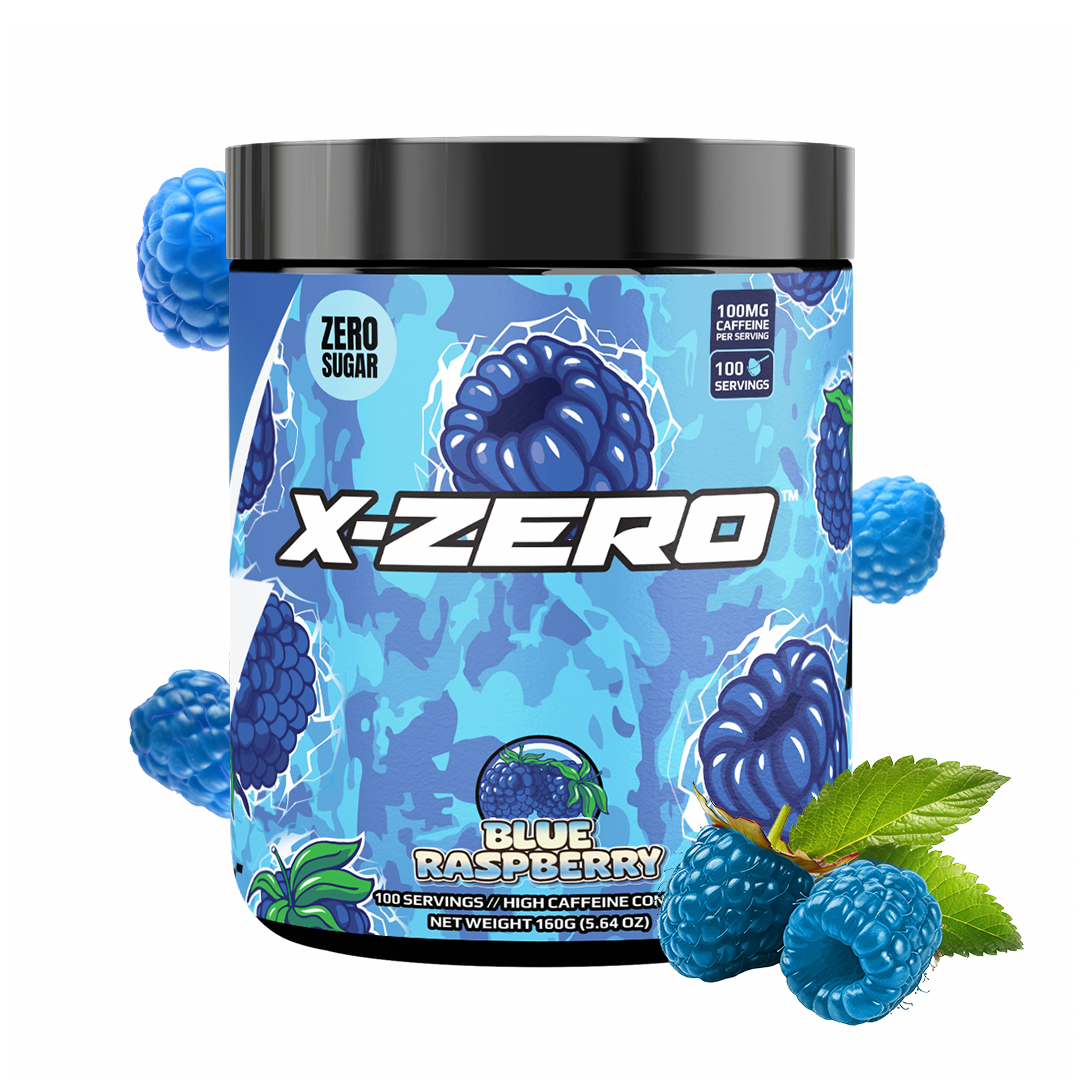 X-Zero Blue Raspberry (160g / 100 Servings) – X-Zero Energy UK