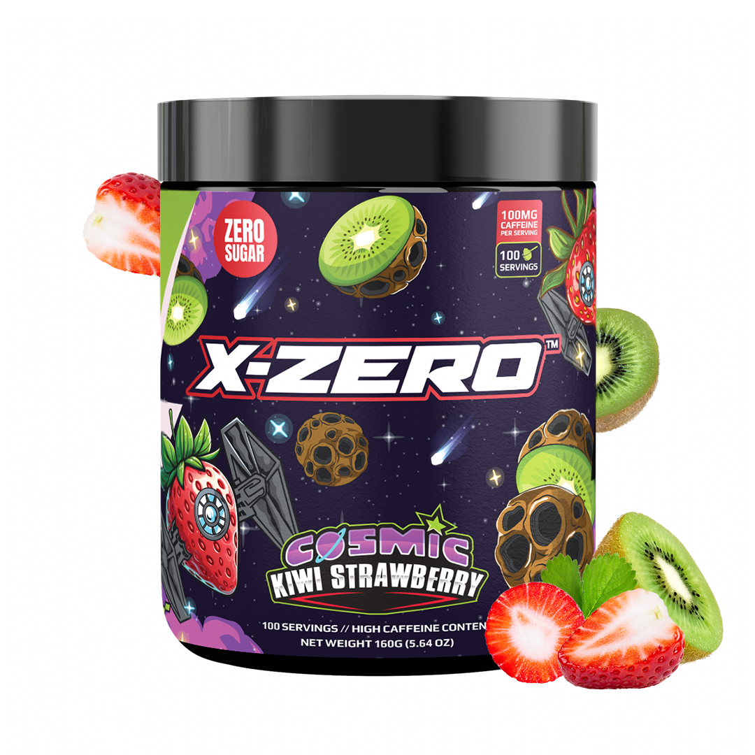 X-Zero Cosmic Kiwi Strawberry (160g / 100 Servings) – X-Zero Energy UK