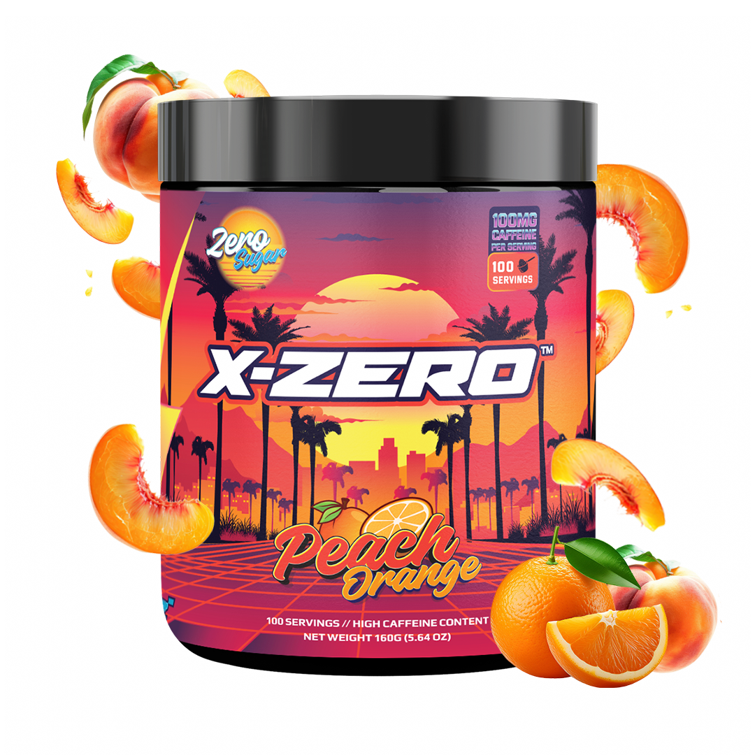X-Zero Peach Orange (160g / 100 Servings) – X-Zero Energy UK