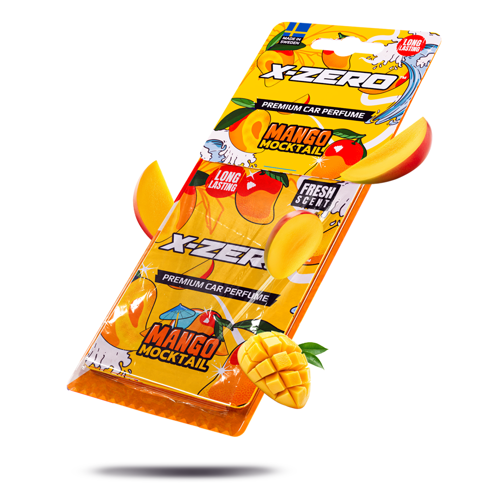 X-Zero Premium Car Air Freshener - Mango Mocktail – X-Zero Energy UK